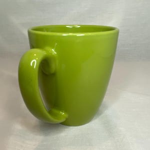 Lime Green Stoneware Coffee Tea Mug - Green Mug - Corelle Replacement ...