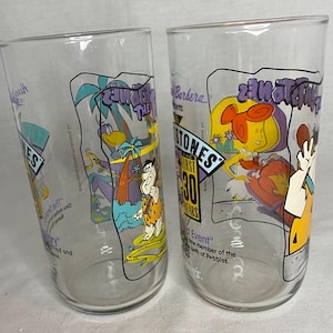 Flintstones - the First 30 Years Hardee's Glasses - Flintstones ...