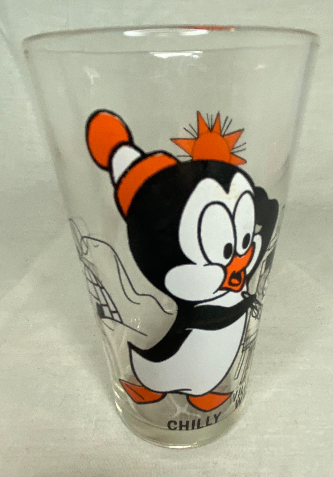 Chilly Willy the Penguin Drinking Glass - Pepsi Collector Series ...