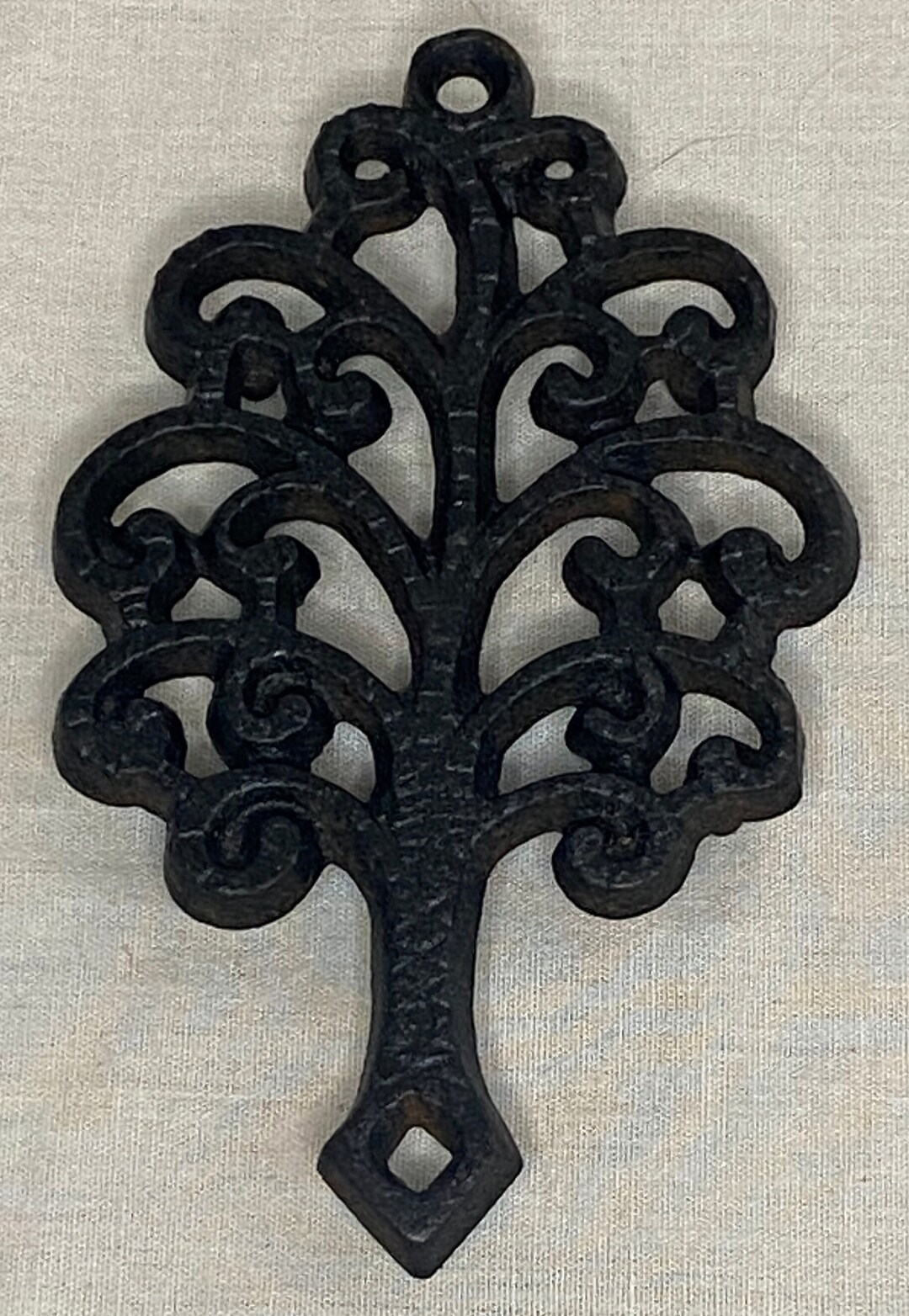 Cast Iron Rustic Trivet - Tree Trivet - Rustic Country Farmhouse Decor ...
