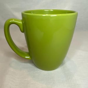 Lime Green Stoneware Coffee Tea Mug - Green Mug - Corelle Replacement ...