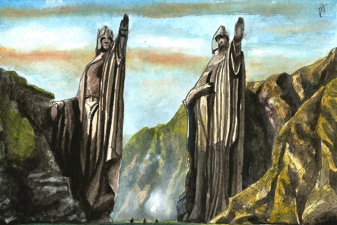 Argonath Gate From Lord of the Rings - Etsy