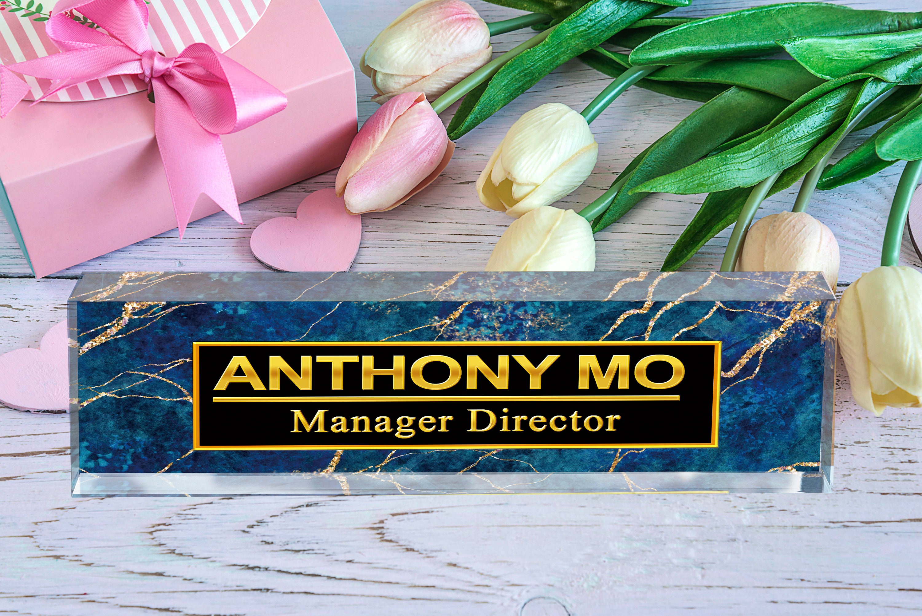 Personalized Name Plate for Desk Custom Office Decor Nameplate Sign ...