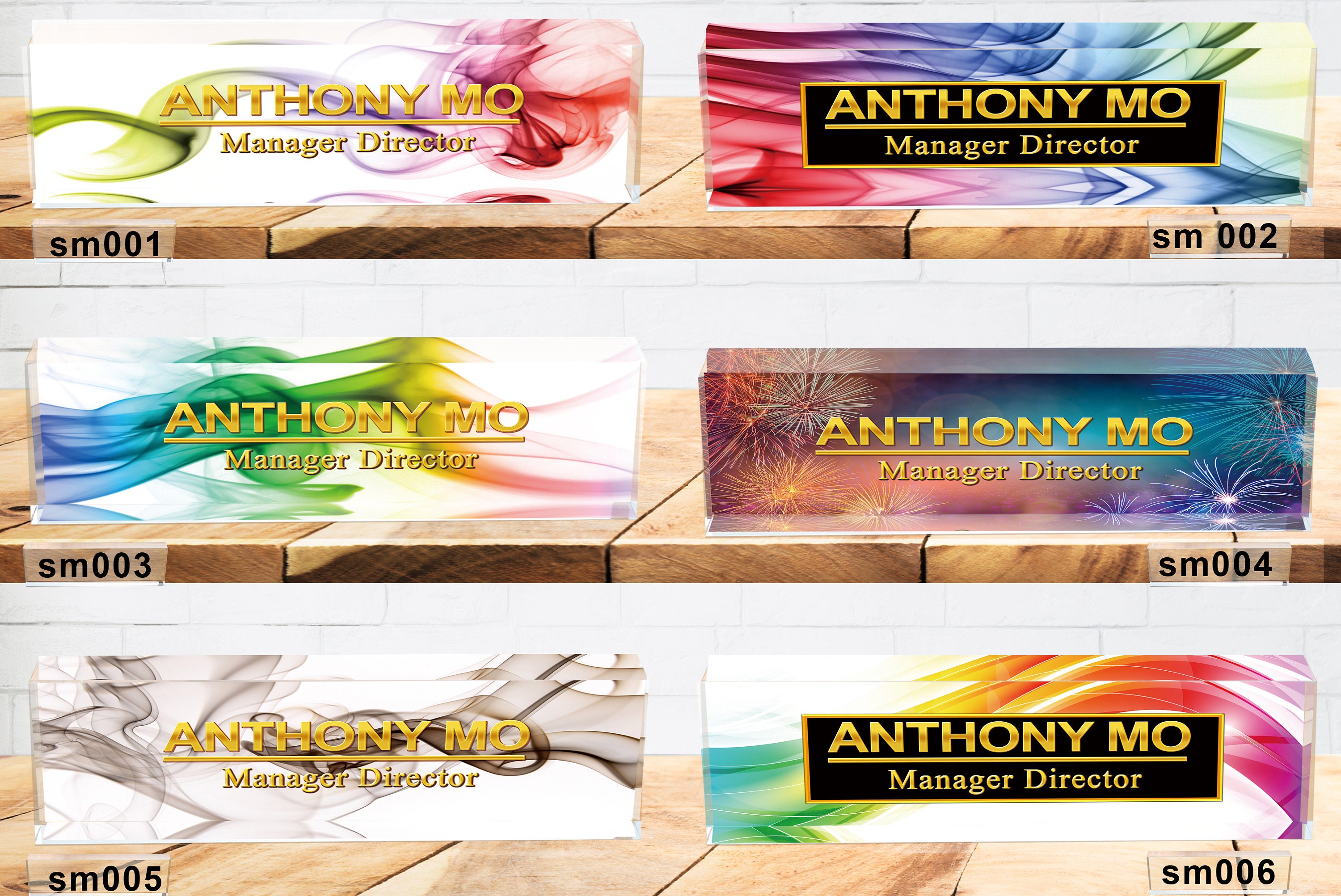 Personalized Name Plate for Desk Custom Office Decor Nameplate Sign ...