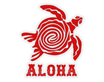 Aloha Turtle Sticker - Etsy