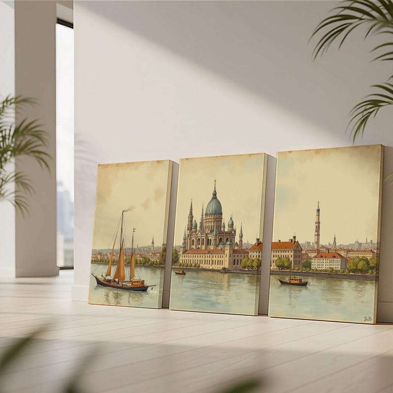Canvas Split Frame Video Mockup | Landscape Room Wall Art Elegant ...