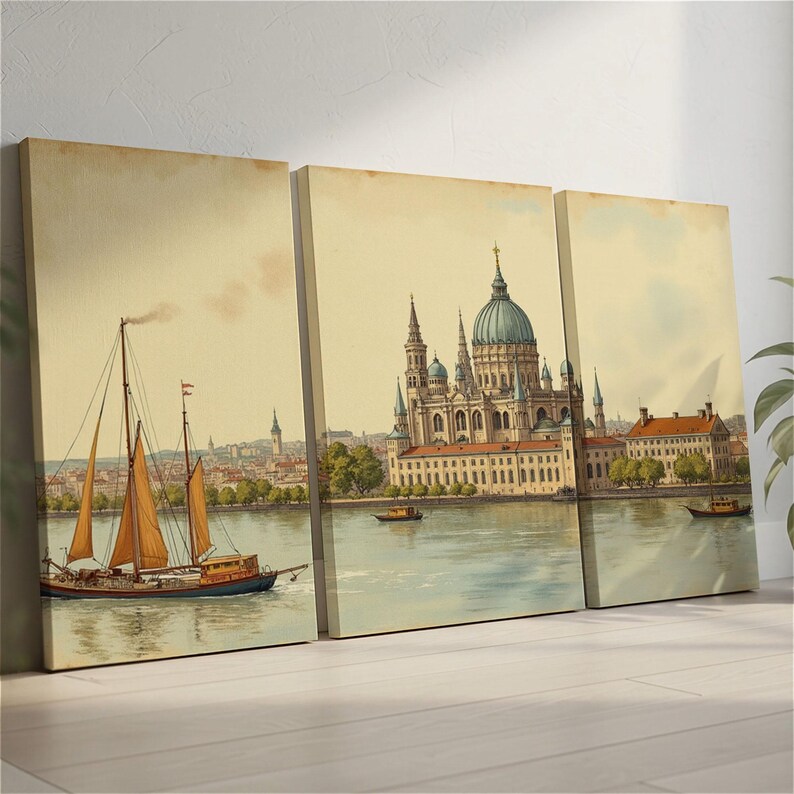 Canvas Split Frame Video Mockup | Landscape Room Wall Art Elegant ...