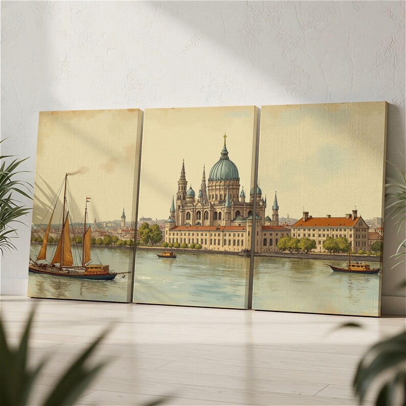 Canvas Split Frame Video Mockup | Landscape Room Wall Art Elegant ...