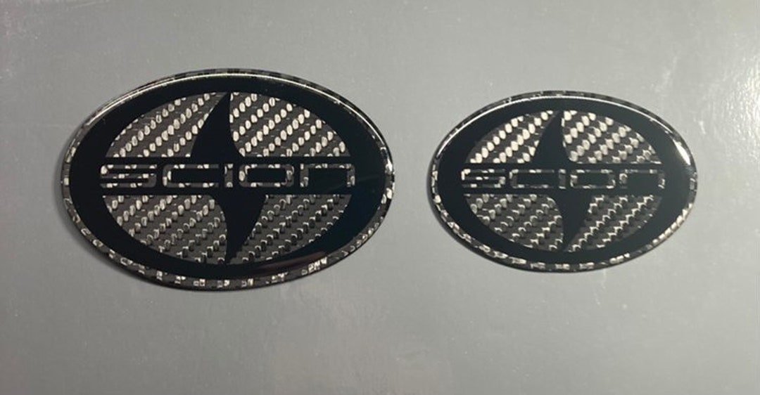 REAL Carbon Fiber Scion Emblem Set - Etsy