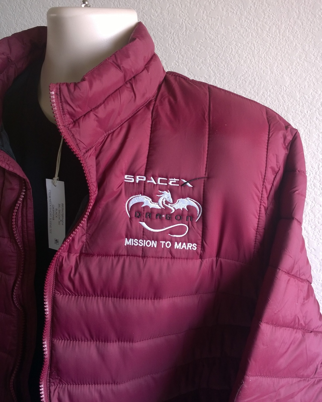 XL SPACEX NASA Crew Dragon Mission to Mars Jacket - Etsy