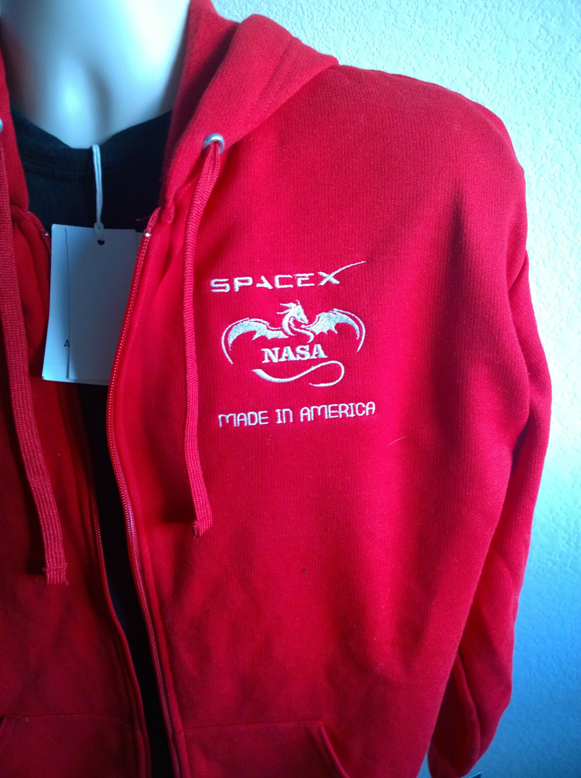 LARGE SPACEX NASA Jacket Crew Dragon Made in America - Etsy