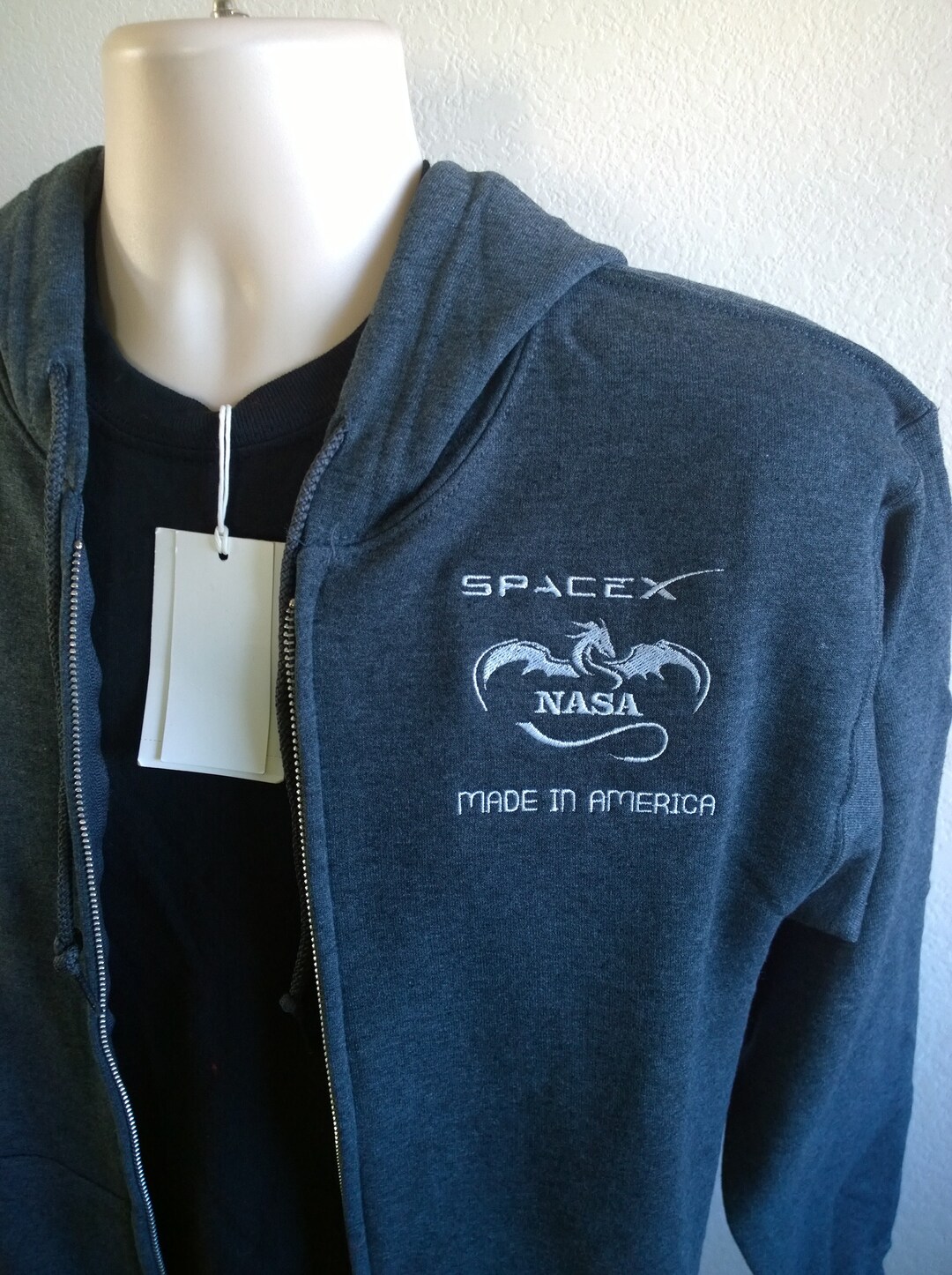 SMALL SPACEX NASA Jacket Crew Dragon Made in America - Etsy