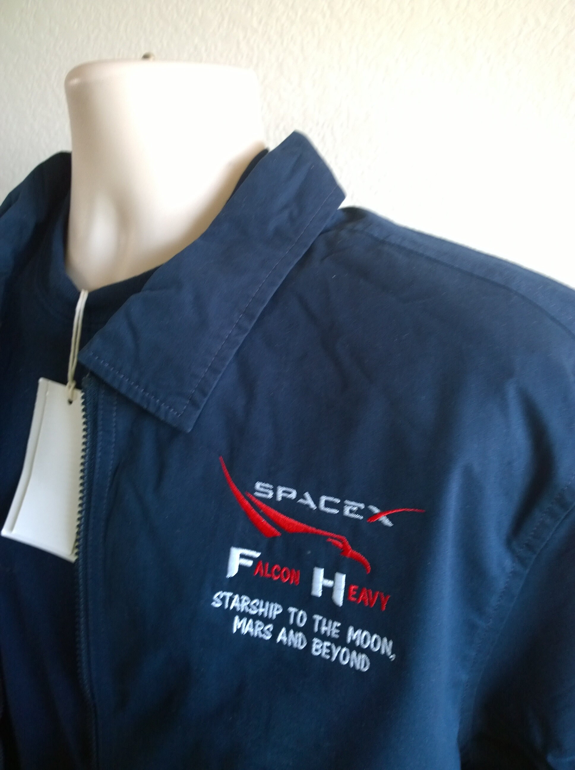 XL SPACEX NASA Jacket Crew Dragon to the Moon Mars and Beyond - Etsy