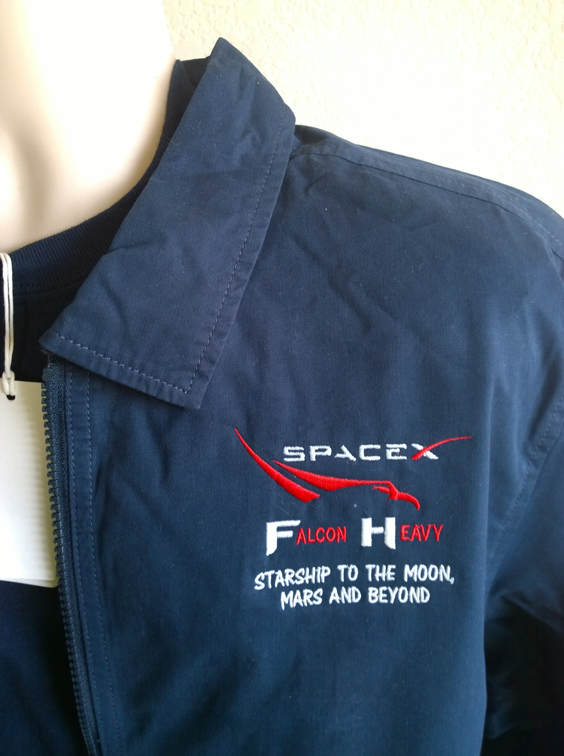 XL SPACEX NASA Jacket Crew Dragon to the Moon Mars and Beyond - Etsy