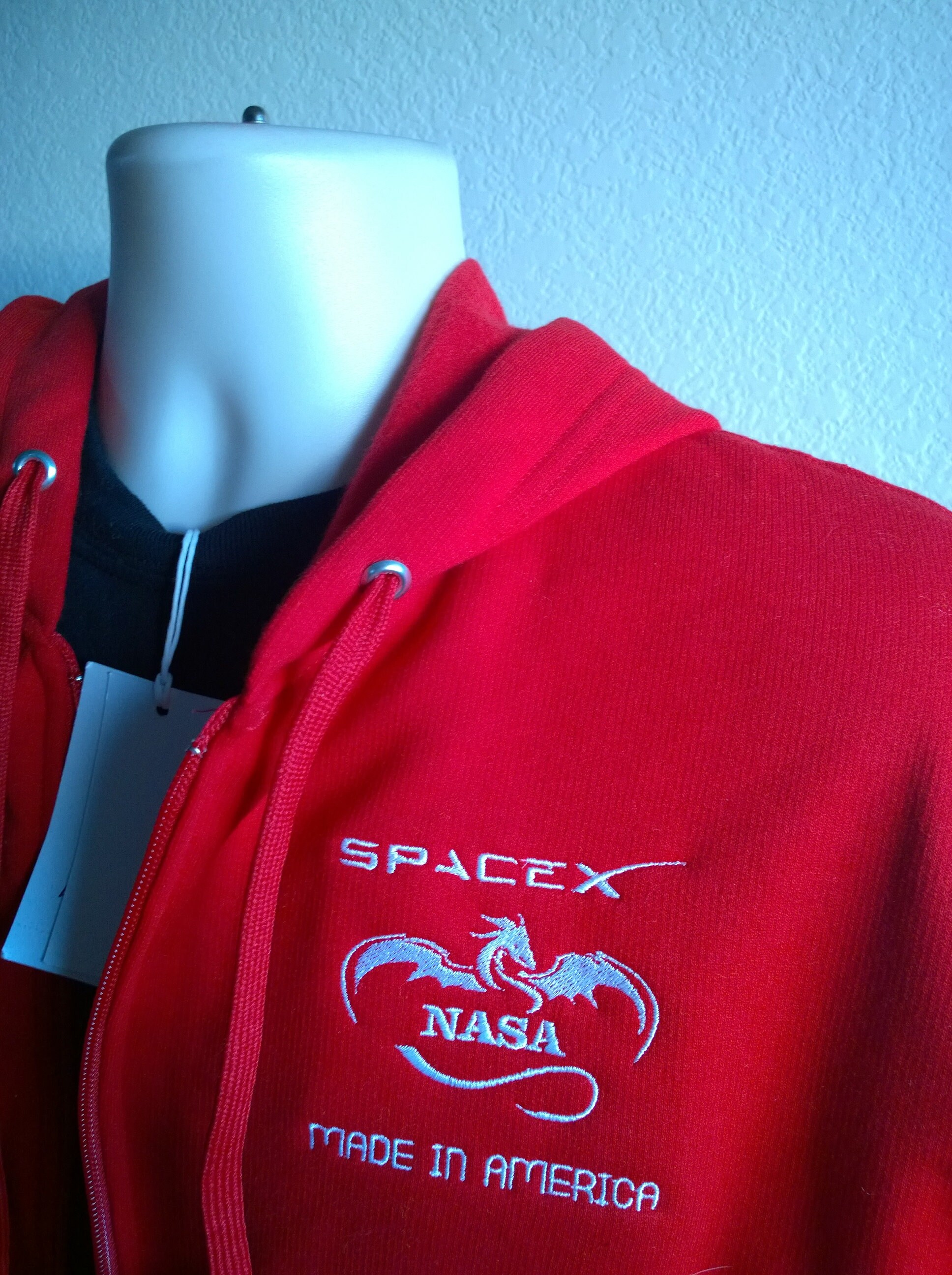 LARGE SPACEX NASA Jacket Crew Dragon Made in America - Etsy
