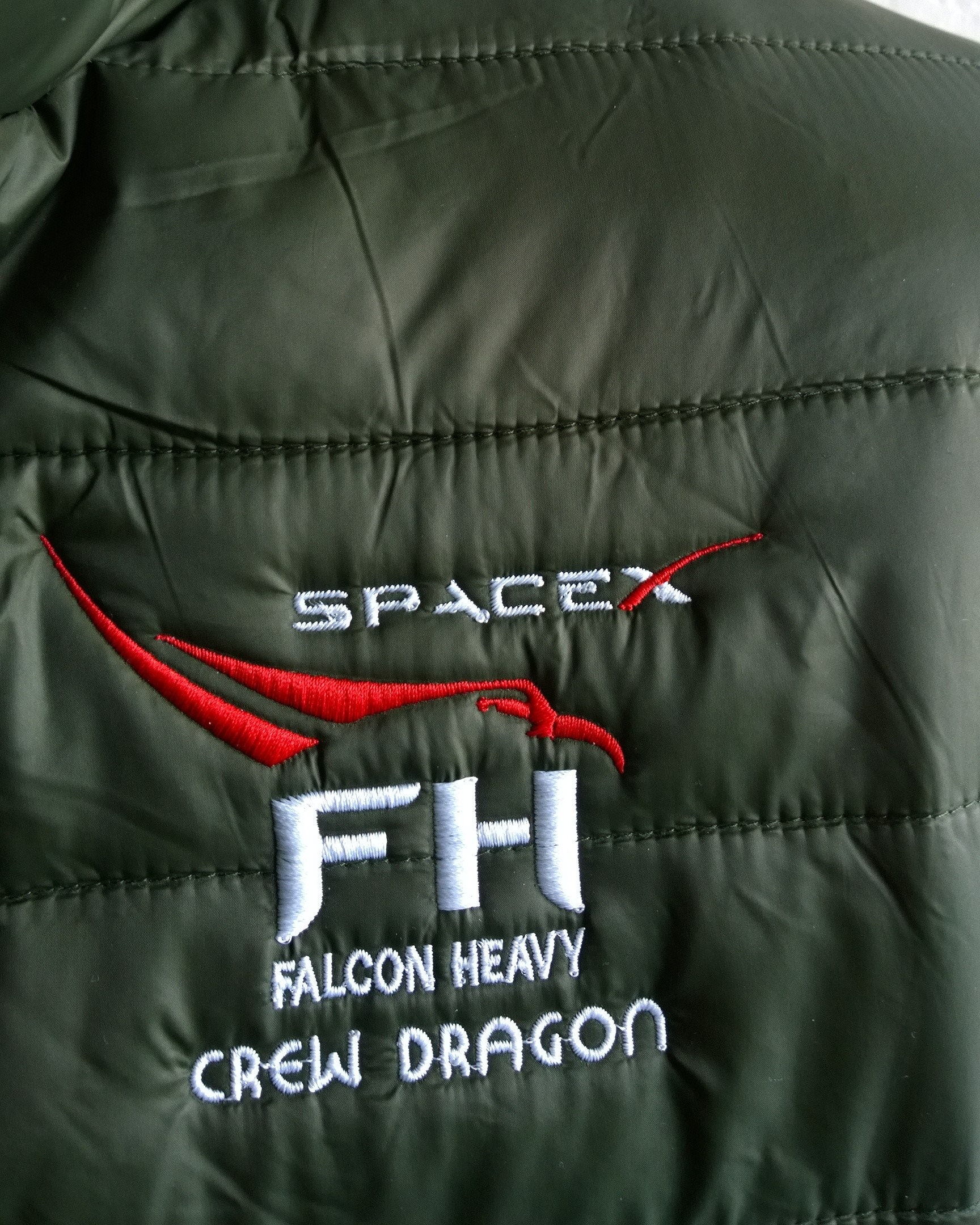 LARGE SPACEX NASA Falcon Heavy Crew Dragon Falcon Heavy Jacket - Etsy
