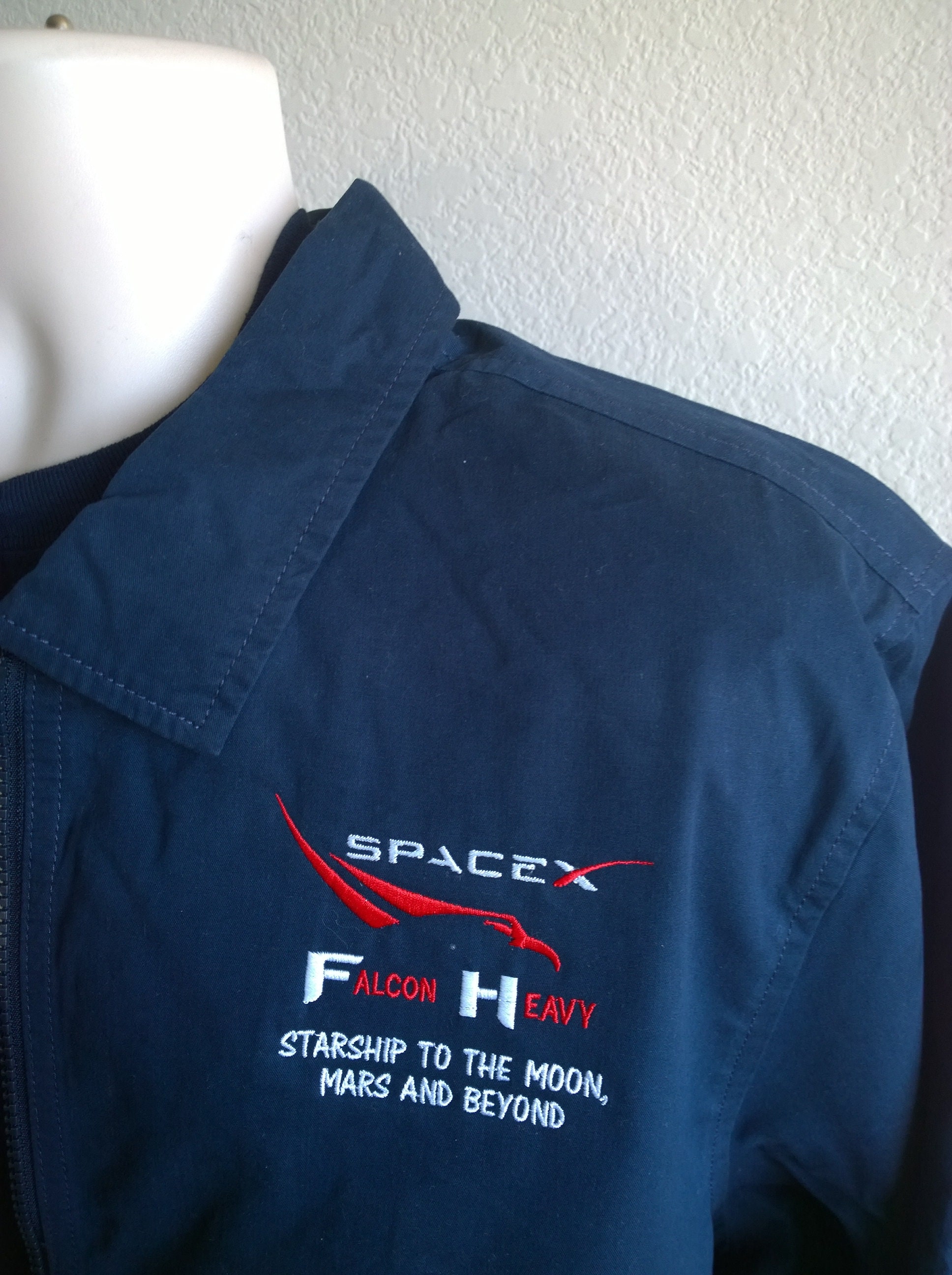 XL SPACEX NASA Jacket Crew Dragon to the Moon Mars and Beyond - Etsy