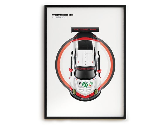2017 Porsche 911 RSR Poster | Etsy