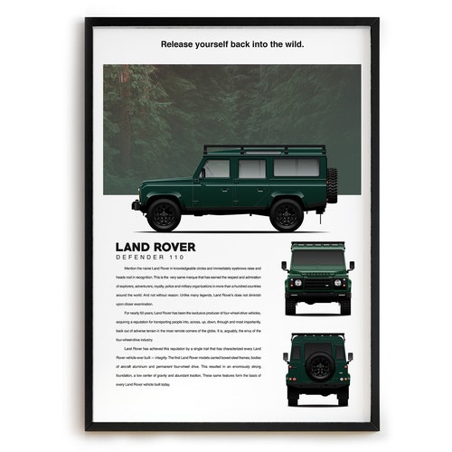 Land Rover DEFENDER 90 Colour Edition Digital Download Poster - Etsy