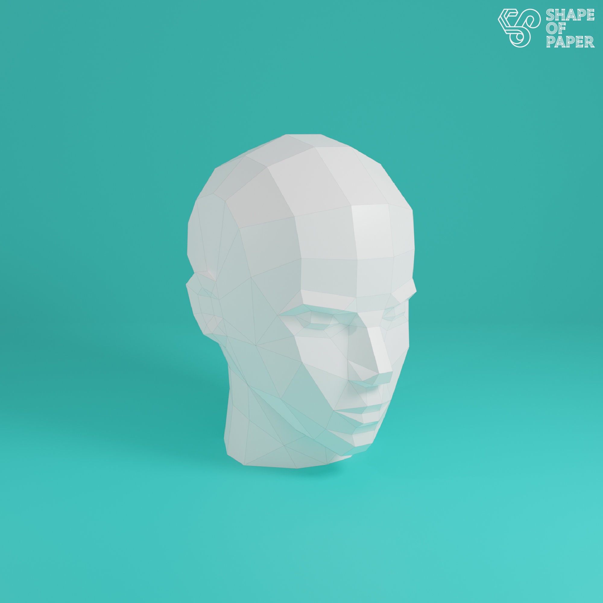 Papercraft Head, Handmade, Paper Sculpture, Pepakura, 3D Model, Art ...