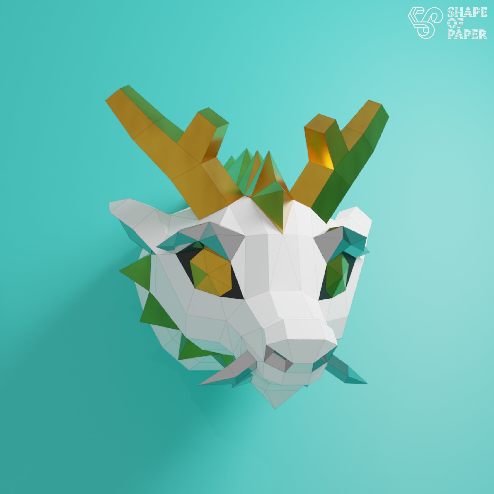Papercraft Dragon, Handmade, Paper Sculpture, Pepakura, 3D Model, Art ...