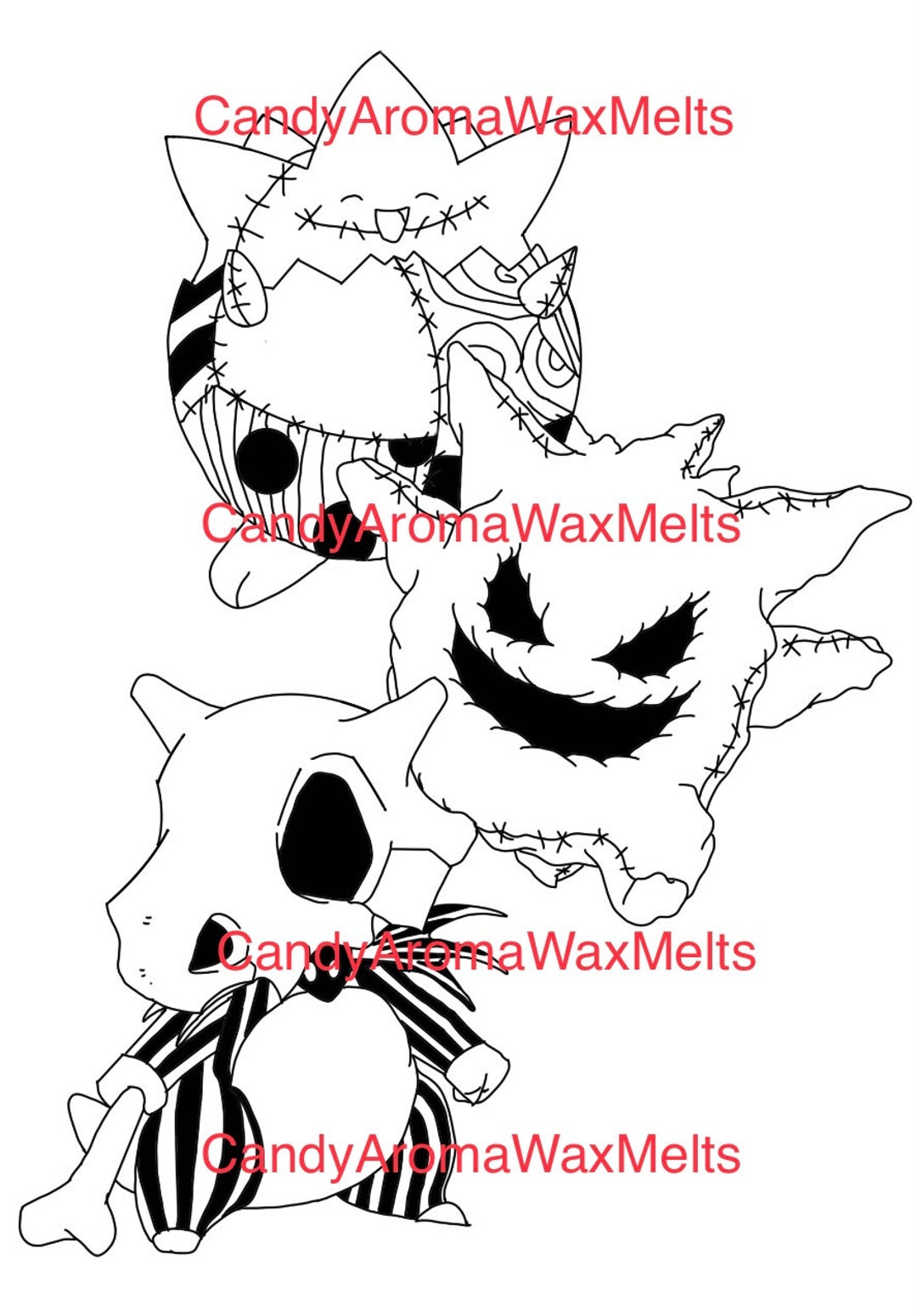 Pokemon Halloween Print Out Colouring - Etsy