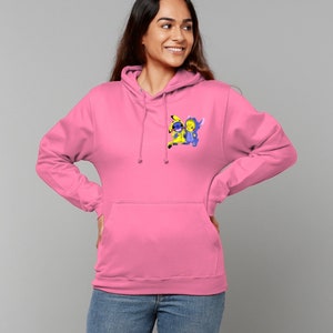 Stitch and Pika Hoodie (FRONT + BACK PRINT) - Etsy
