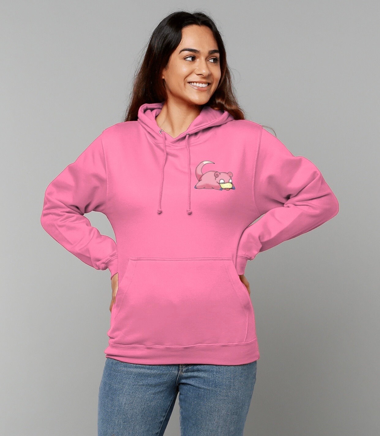 Pokemon Slowpoke Hoodie FRONT BACK PRINT - Etsy