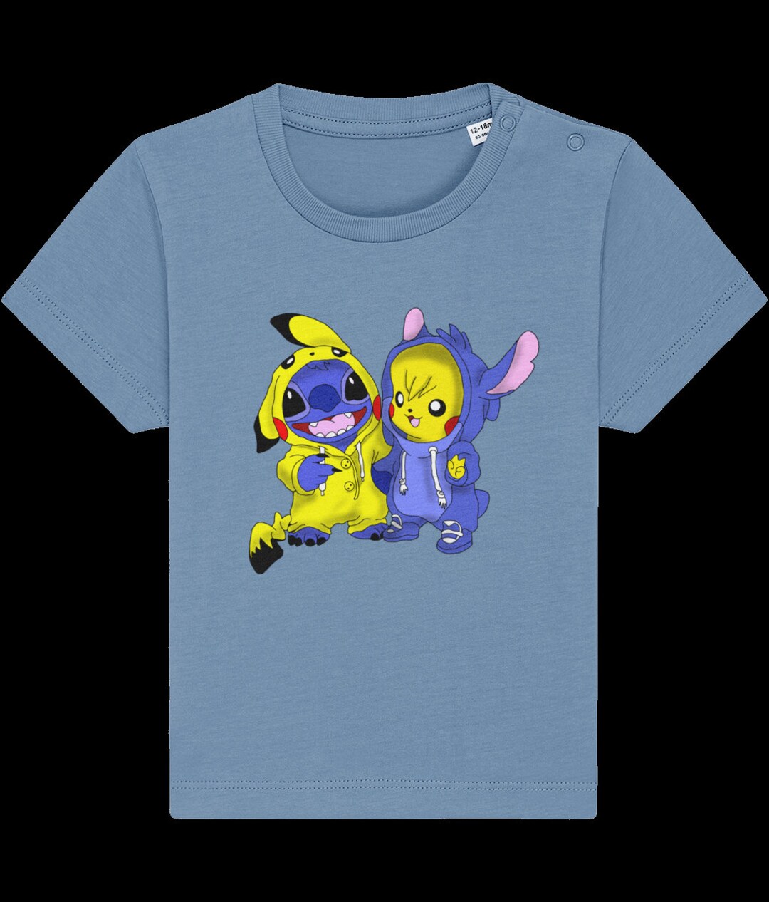 Baby Stitch and Pika T-shirt - Etsy