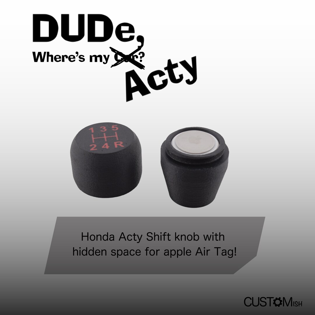 Shift Knob With Hidden Space for Apple Air Tag for the Honda Acty - Etsy