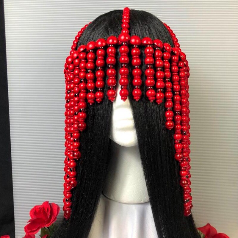 Beaded Headpiece - Etsy