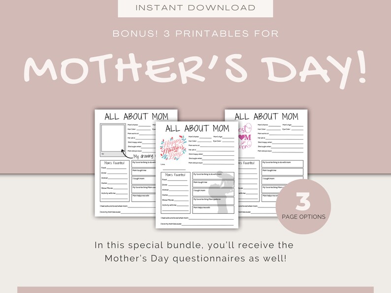 Heartwarming Father's Day Printable Kids Fill-in-the-blank ...