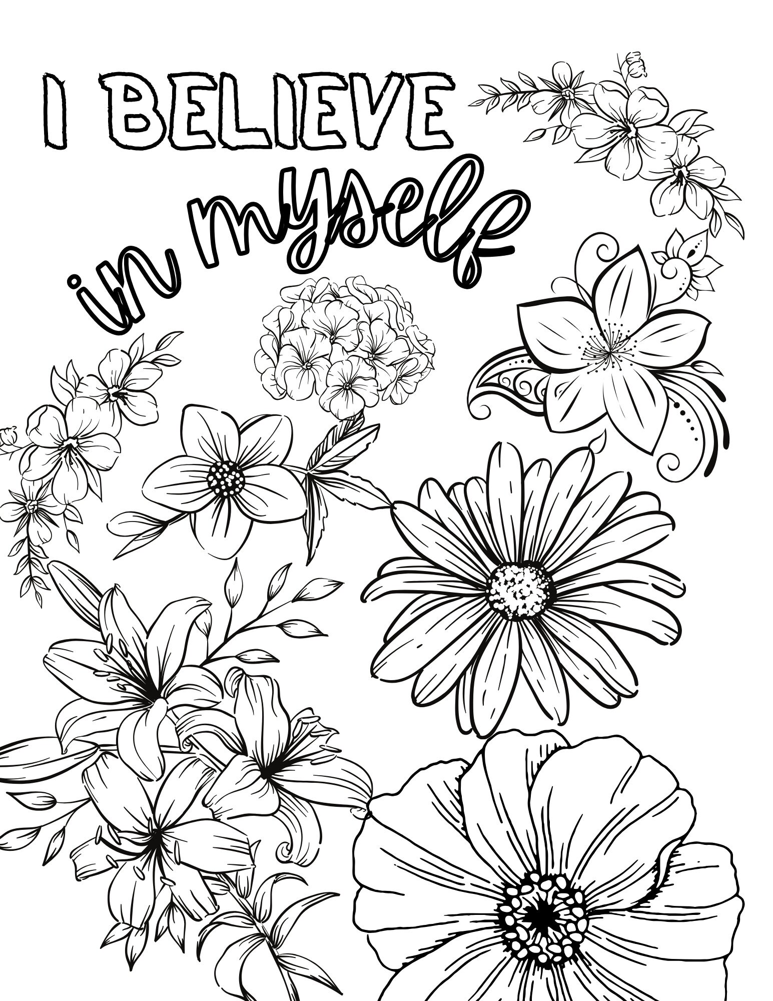 Affirmation Coloring Book and Handwriting Practice Workbook for Kids ...