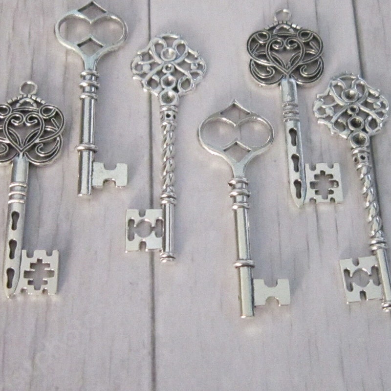 Antique Key Charm - Etsy