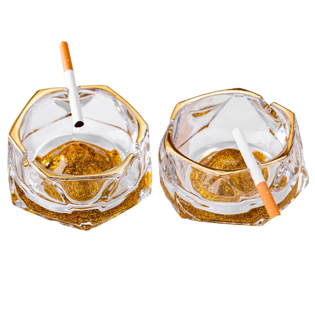 Iceberg Glass Ashtray Cool Ash Tray - Etsy