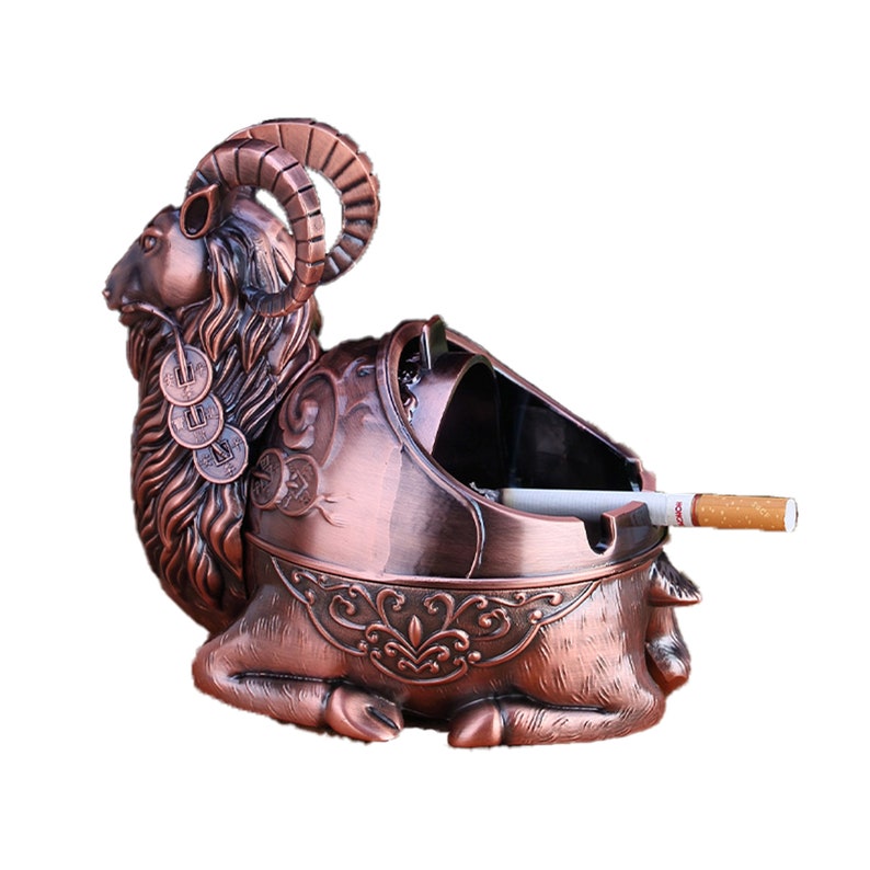 Animal Ashtray With Lid deer Goat Turtle - Etsy
