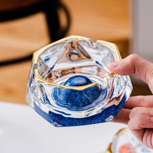 Iceberg Glass Ashtray Cool Ash Tray - Etsy