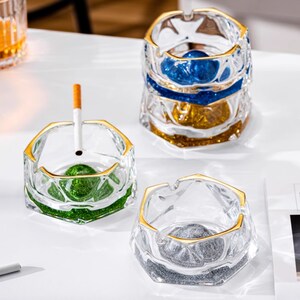 Iceberg Glass Ashtray Cool Ash Tray - Etsy