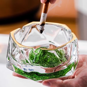Iceberg Glass Ashtray Cool Ash Tray - Etsy