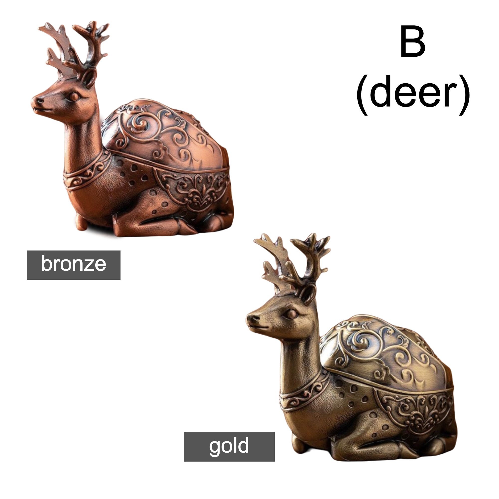 Animal Ashtray With Lid deer Goat Turtle - Etsy