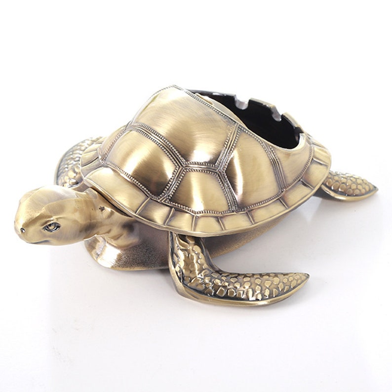 Cute Turtle Ashtray With Lid Alloy - Etsy Canada