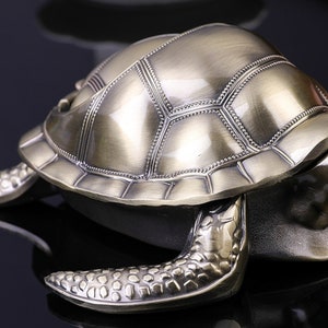 Cute Turtle Ashtray With Lid Alloy - Etsy Canada