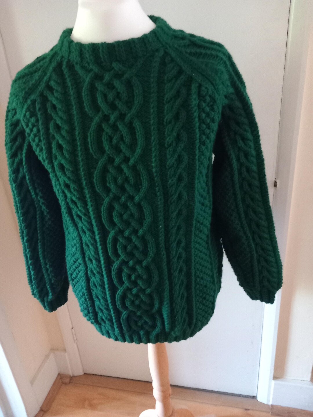 Mans Traditional Aran Jumper - Etsy UK