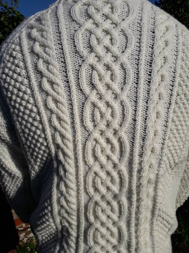 Man's Aran Jumper - Etsy UK