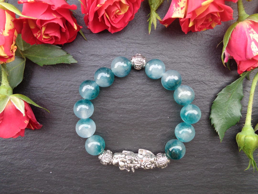 Green Jasper Pixiu Bracelet: Feng Shui Luck & Wealth - Etsy