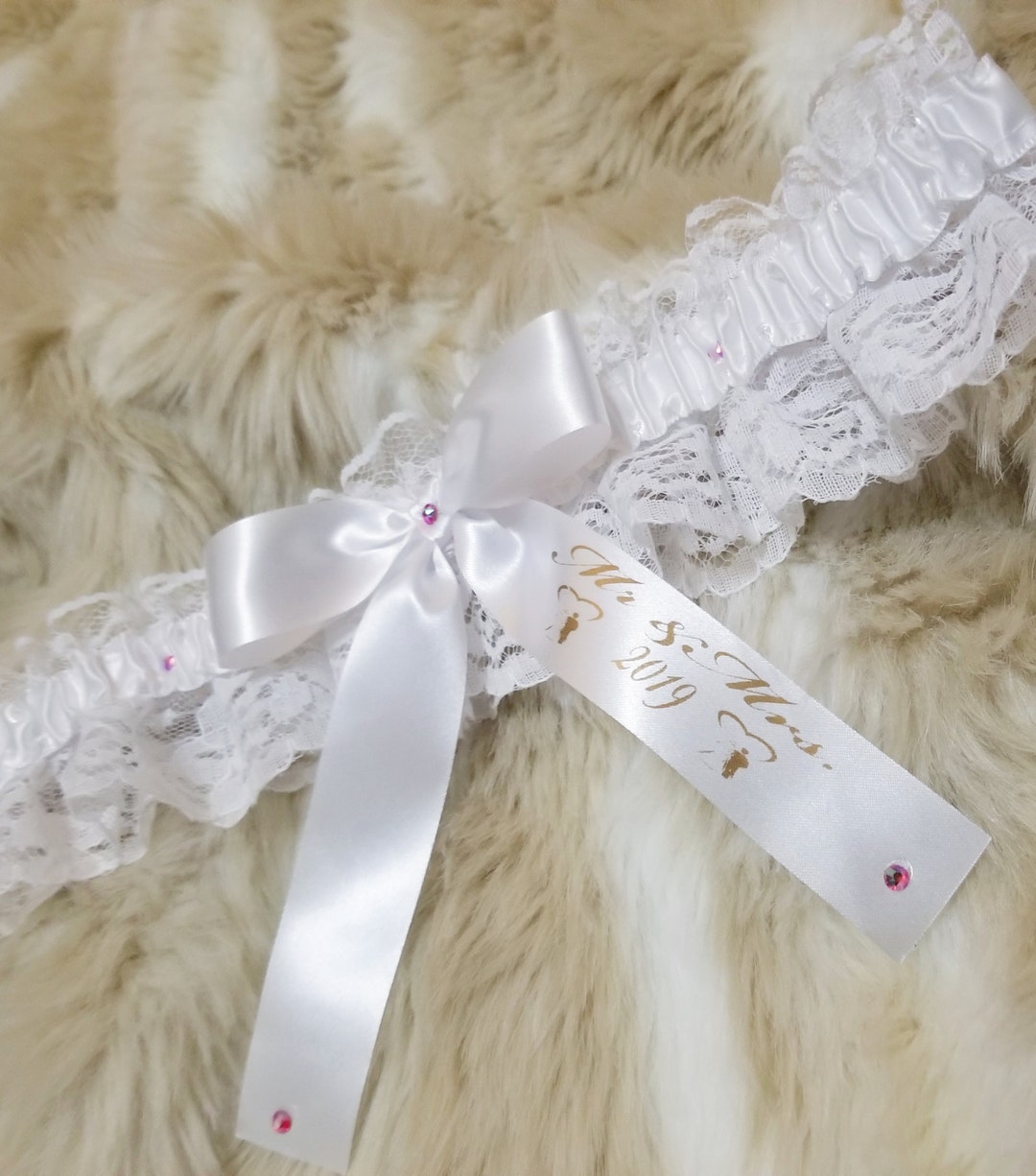 Garter for Bride Wedding, Custom Rhinestone Garter for Bride, Brides ...