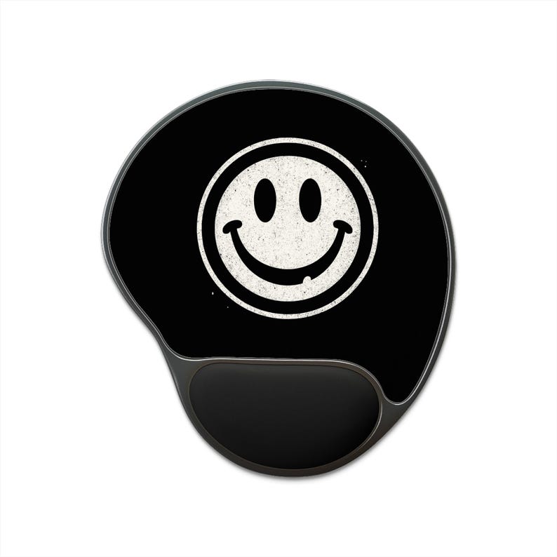 Smiley Face Wrist Rest Mouse Pad | Fun Desk Accessory, Ergonomic Mouse ...