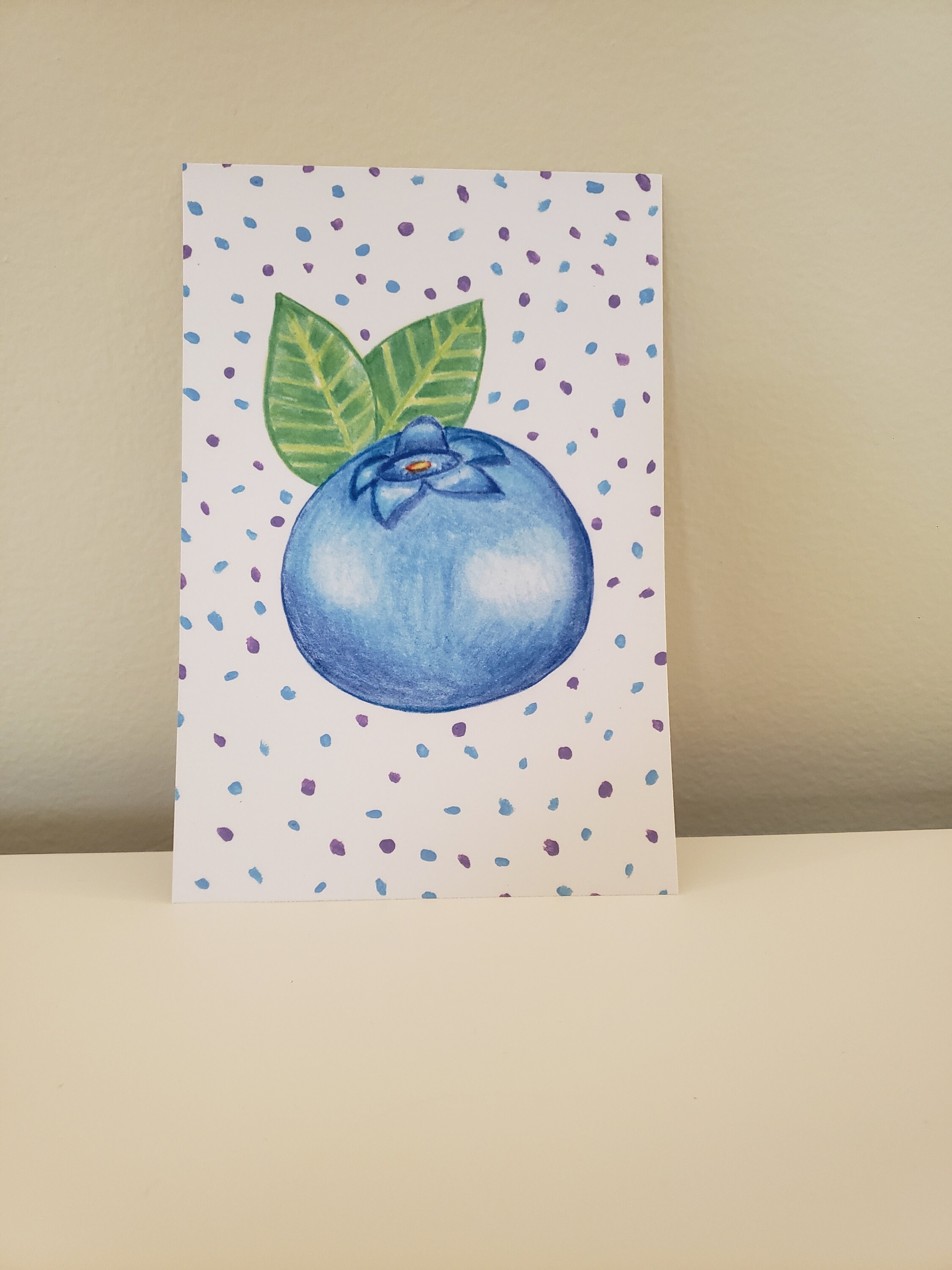 Blueberry Print, Fruit Print, Blueberry Art - Etsy