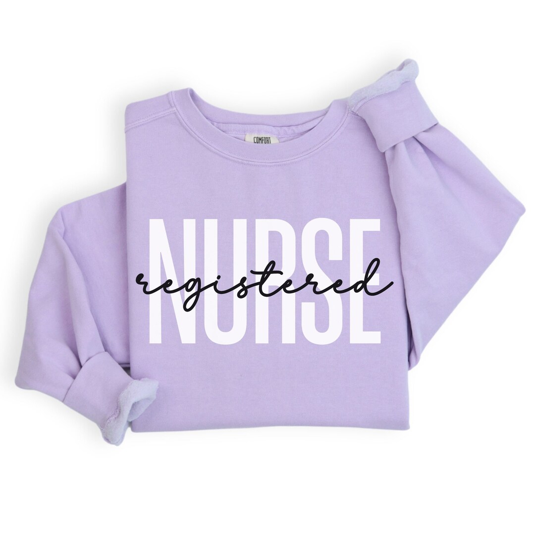 Comfort Colors RN Sweatshirt - Registered Nurse Gift - Etsy