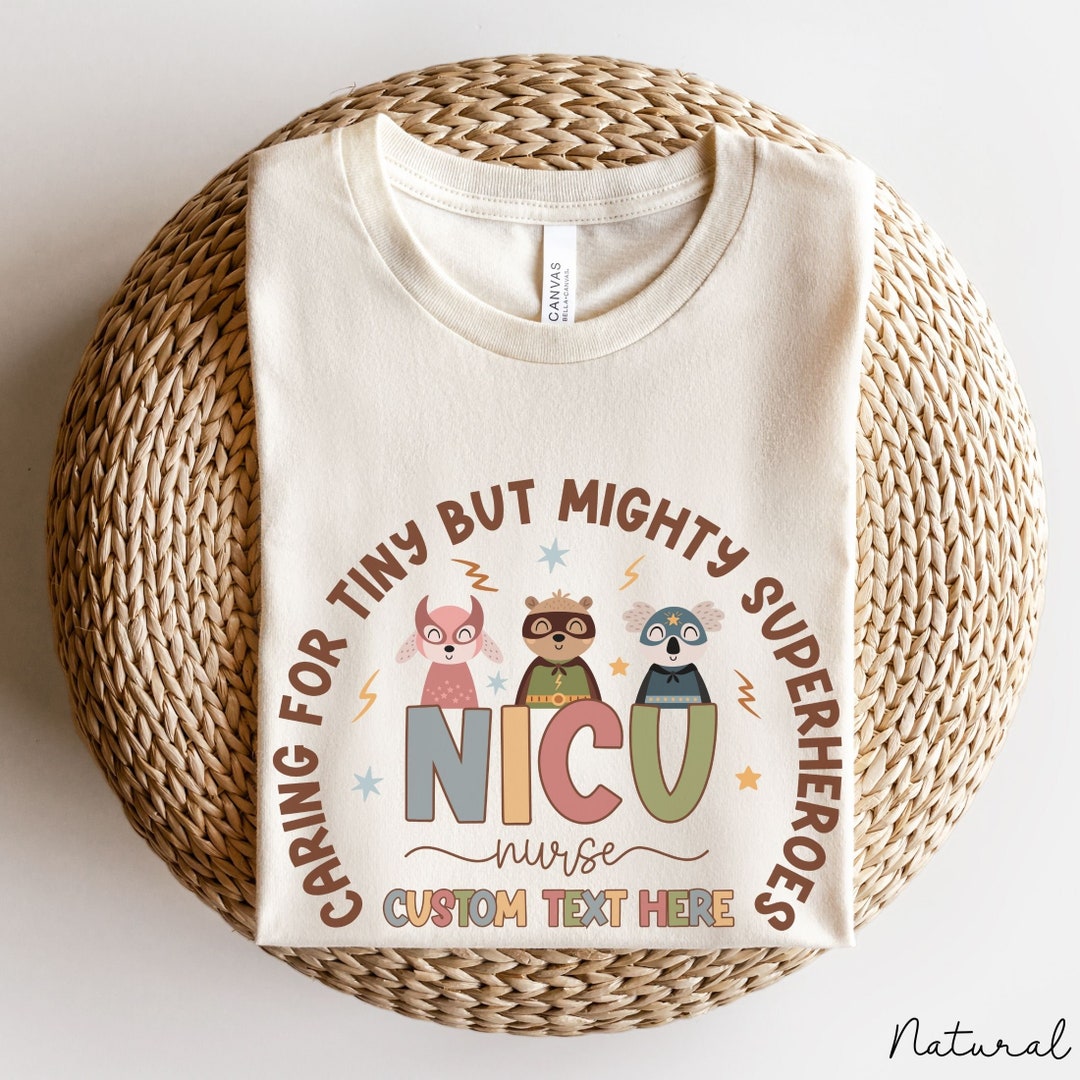 Personalized NICU Nurse Shirt Gift, NICU Shirt and Boho Animal ...